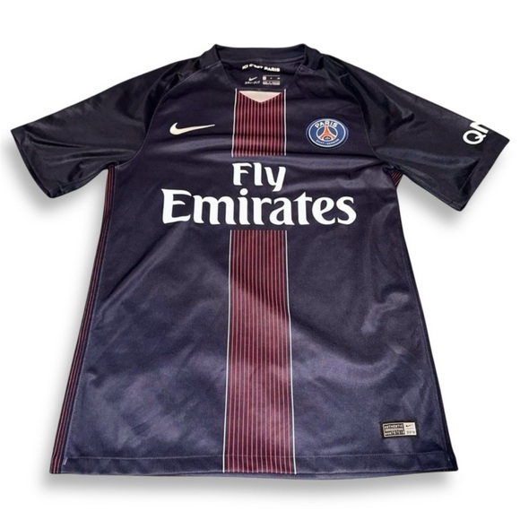 Nike | Shirts | Nike Psg Soccer Jersey Fly Emirates Paris Saint Germain ...